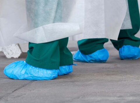 PPE Apparel – Disposable Shoe Covers | Life Science Products