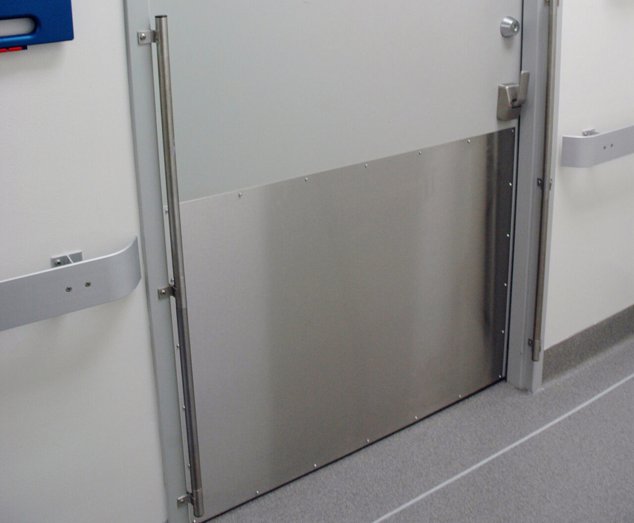 Sani-Rail Door Kick Plate - Life Science Products